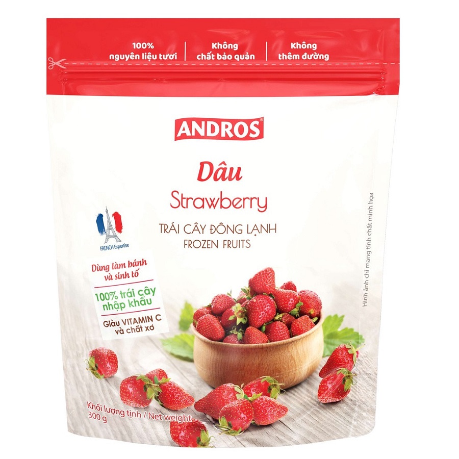 Dâu Đông Lạnh Andros 300g