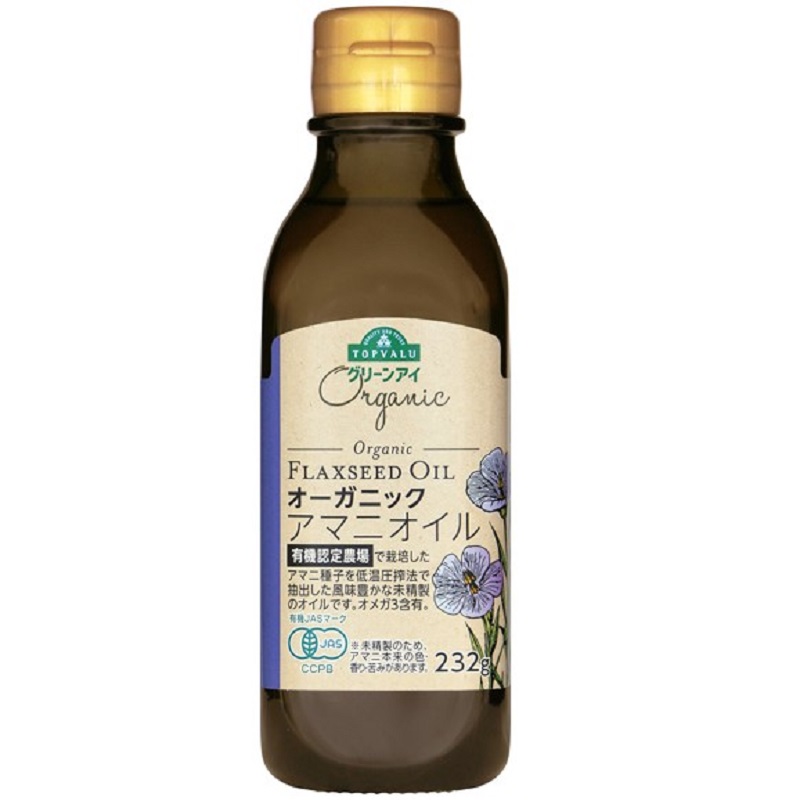 Dầu Hạt Lanh Topvalu Hữu Cơ 232g