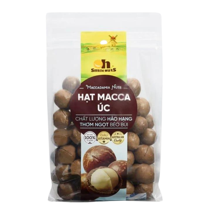Hạt Macca Úc Oh Oh Smile Nuts 500g