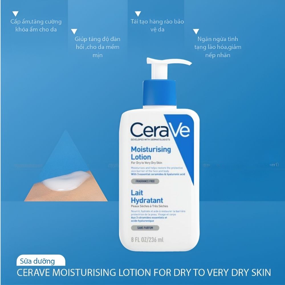 Combo Kem Dưỡng Cerave Cấp Ẩm 340g Và Sữa Rửa Mặt Cerave Cho Da Thường 20ml