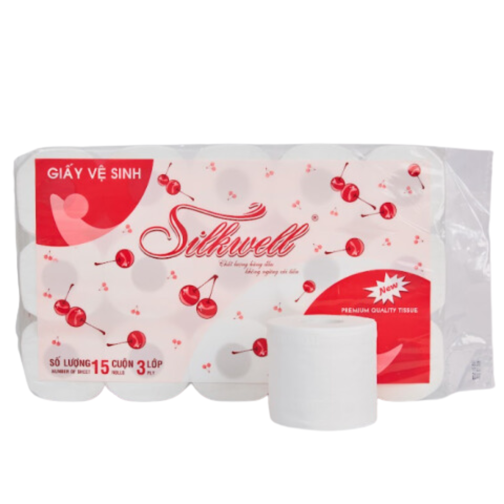 Giấy Vệ Sinh Silkwell Có Lõi 3 Lớp 15 Cuộn Giá Tốt Tháng 5/2026