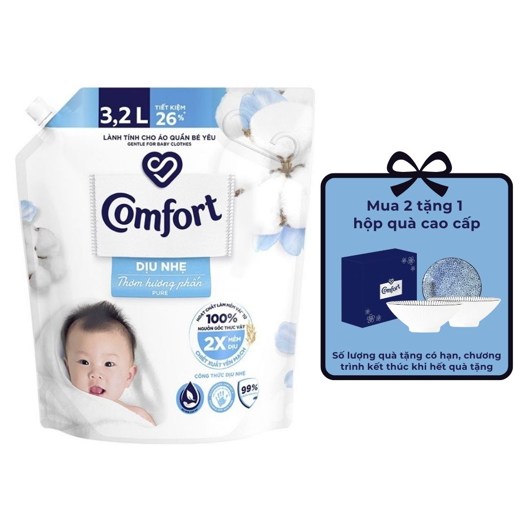 Nước Xả Vải Comfort Em Bé Cho Da Nhạy Cảm 3.2L