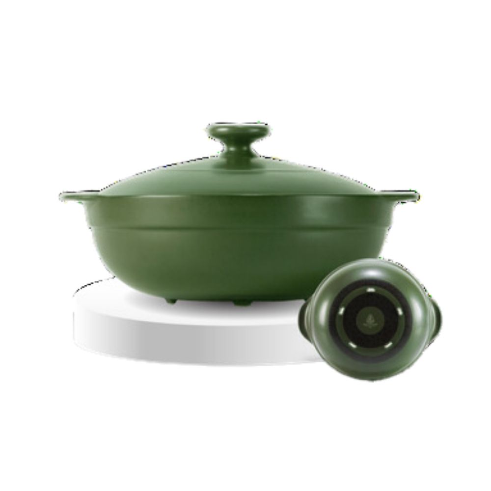 Nồi Dưỡng Sinh Minh Long Luna 3L Nắp Xanh Rêu (Bếp Từ)