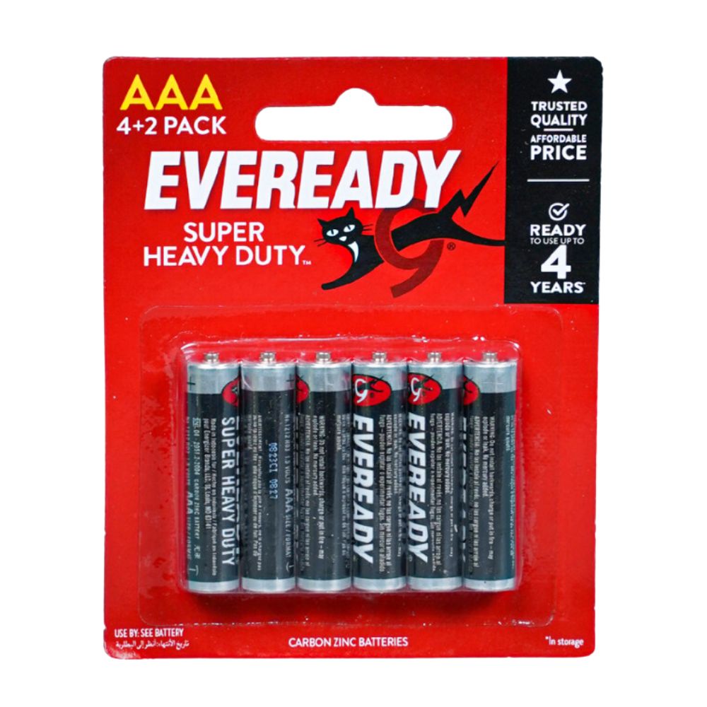 Pin Eveready Zinc Carbon SHD AAA 1212 BP4