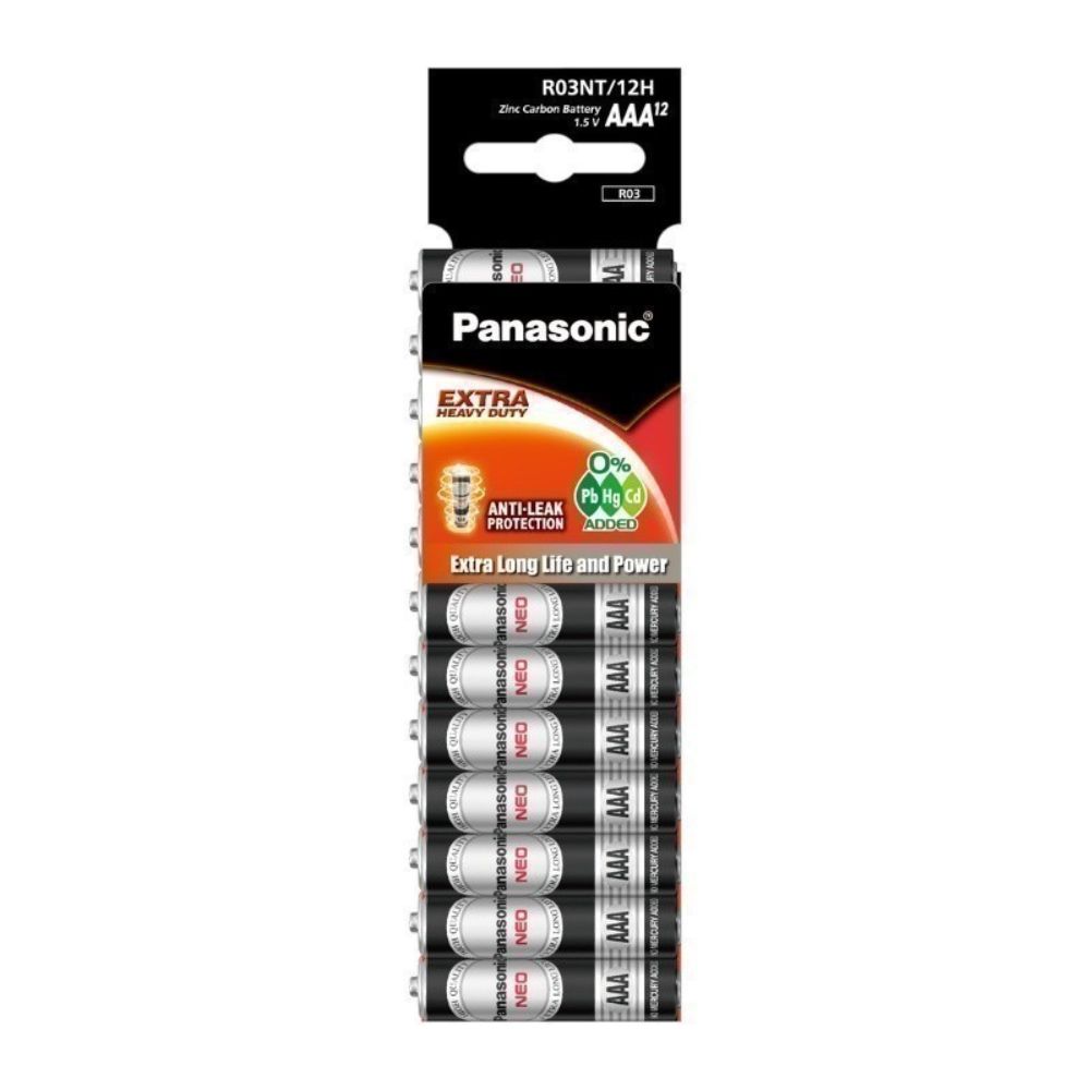 Vỉ 12 Pin Panasonic Than Neo R03NT-12H AAA