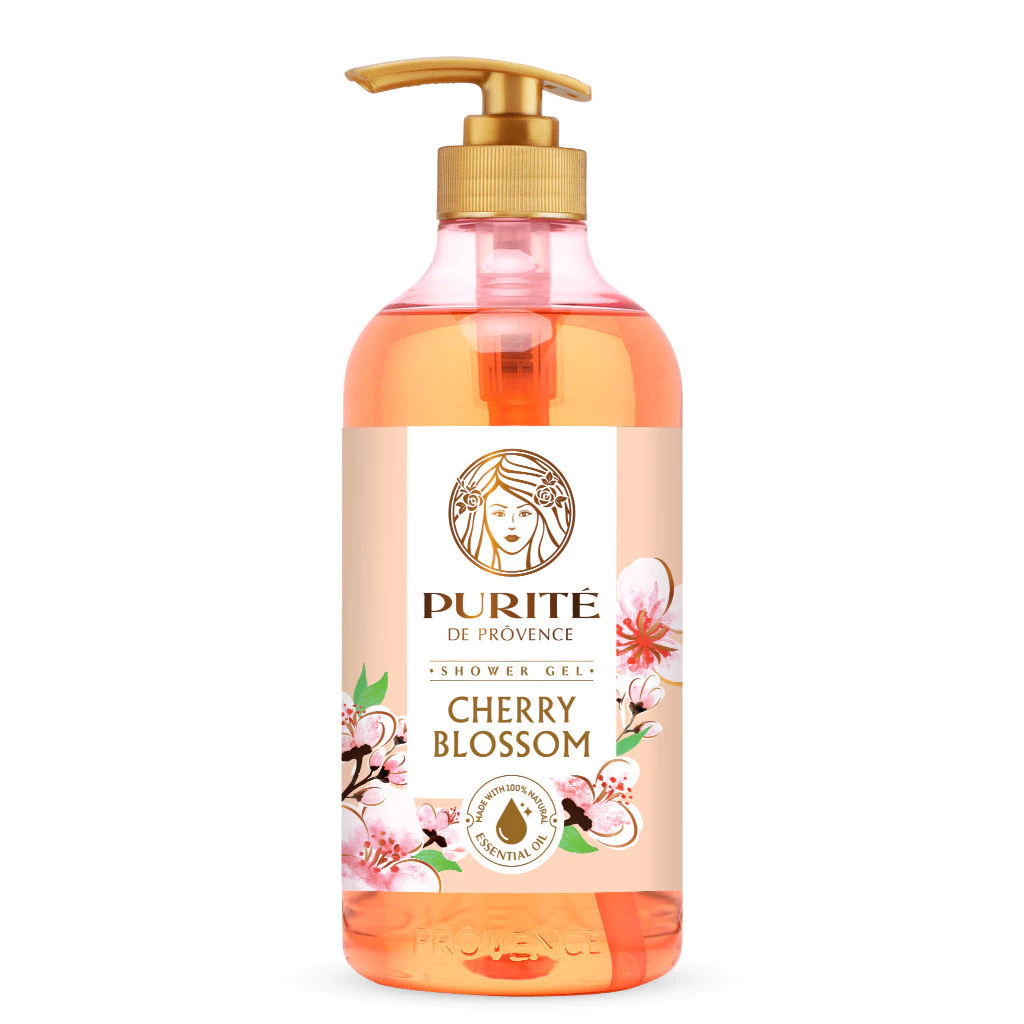 Sữa Tắm Purité By Prôvence Sáng Mịn Hương Hoa Anh Đào 850ml