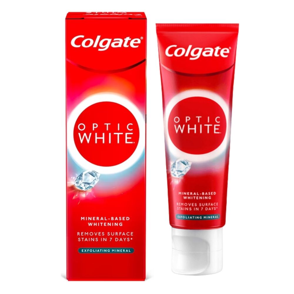 Kem Đánh Răng Colgate Optic White Exfoliating Mineral 100g