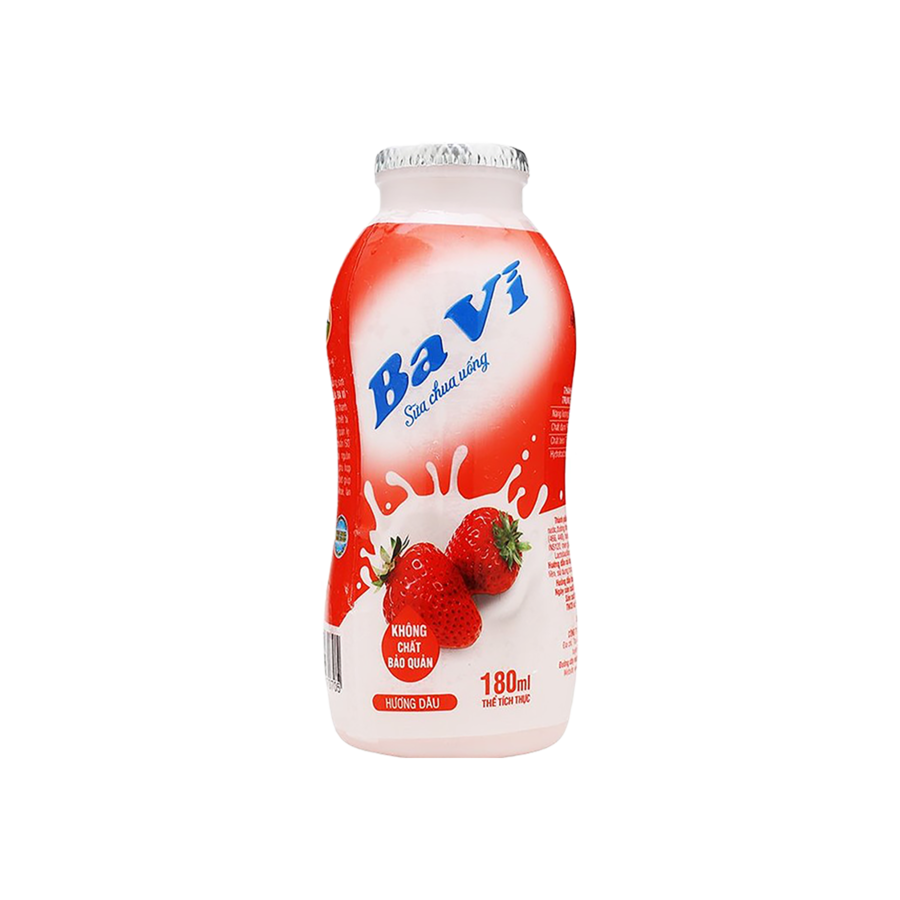 Sữa Chua Uống Thanh Trùng Hương Dâu Ba Vì 180ml