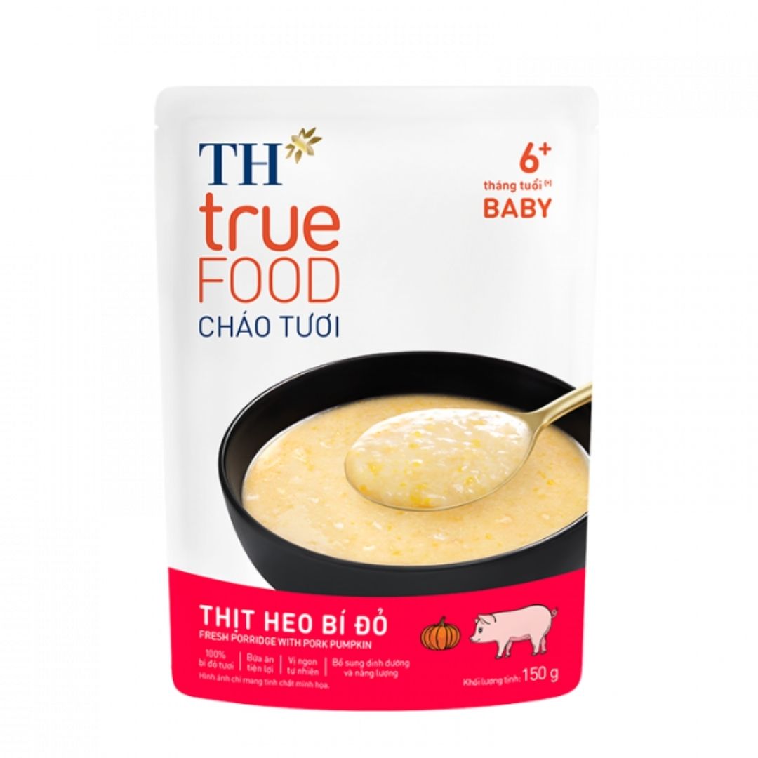 Cháo Tươi Th True Food Vị Heo Bí Đỏ Cho Trẻ Từ 6 Tháng Tuổi 150g