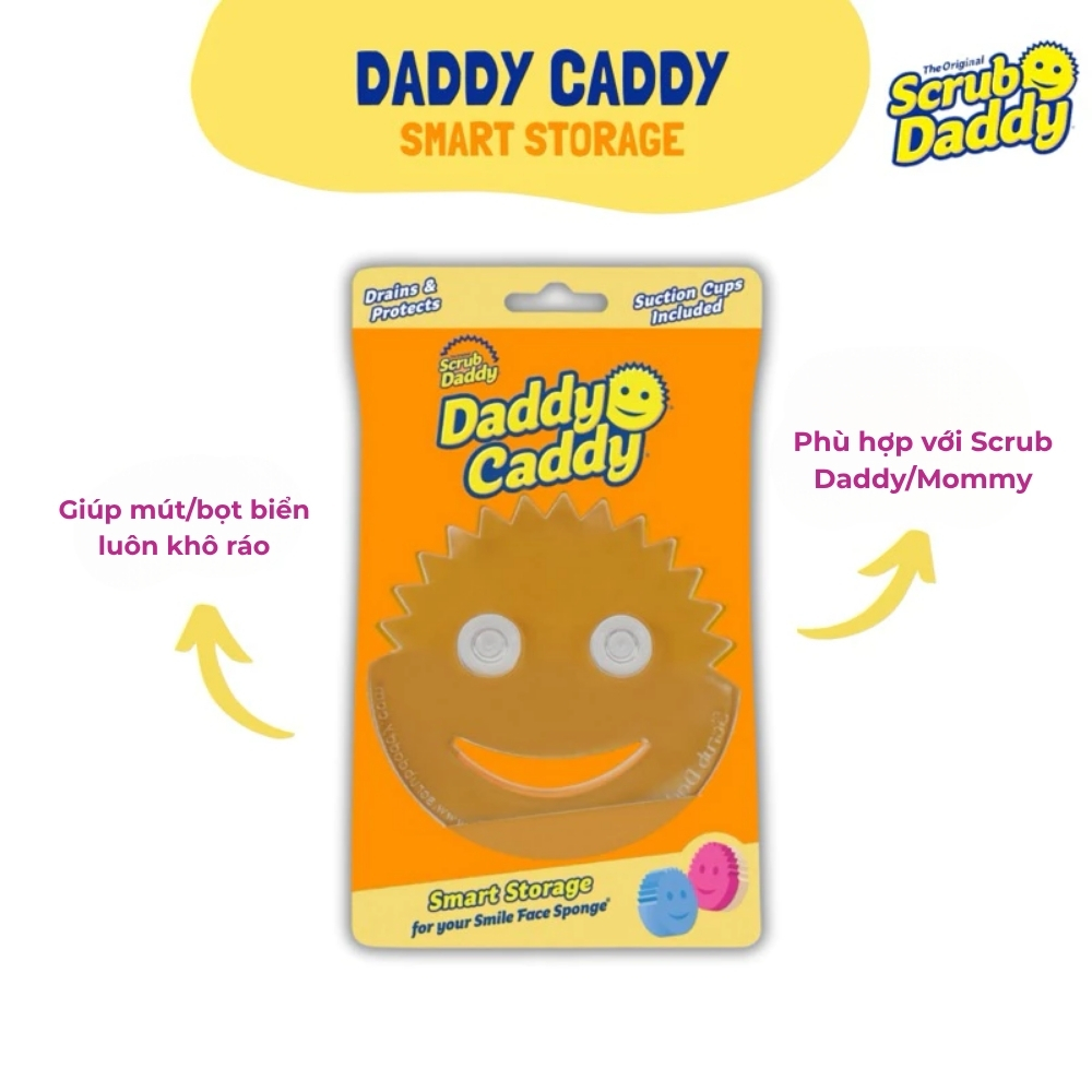 Đế Treo Giữ Miếng Chùi Rửa Bọt Biển Mặt Cười Scrub Daddy Caddy