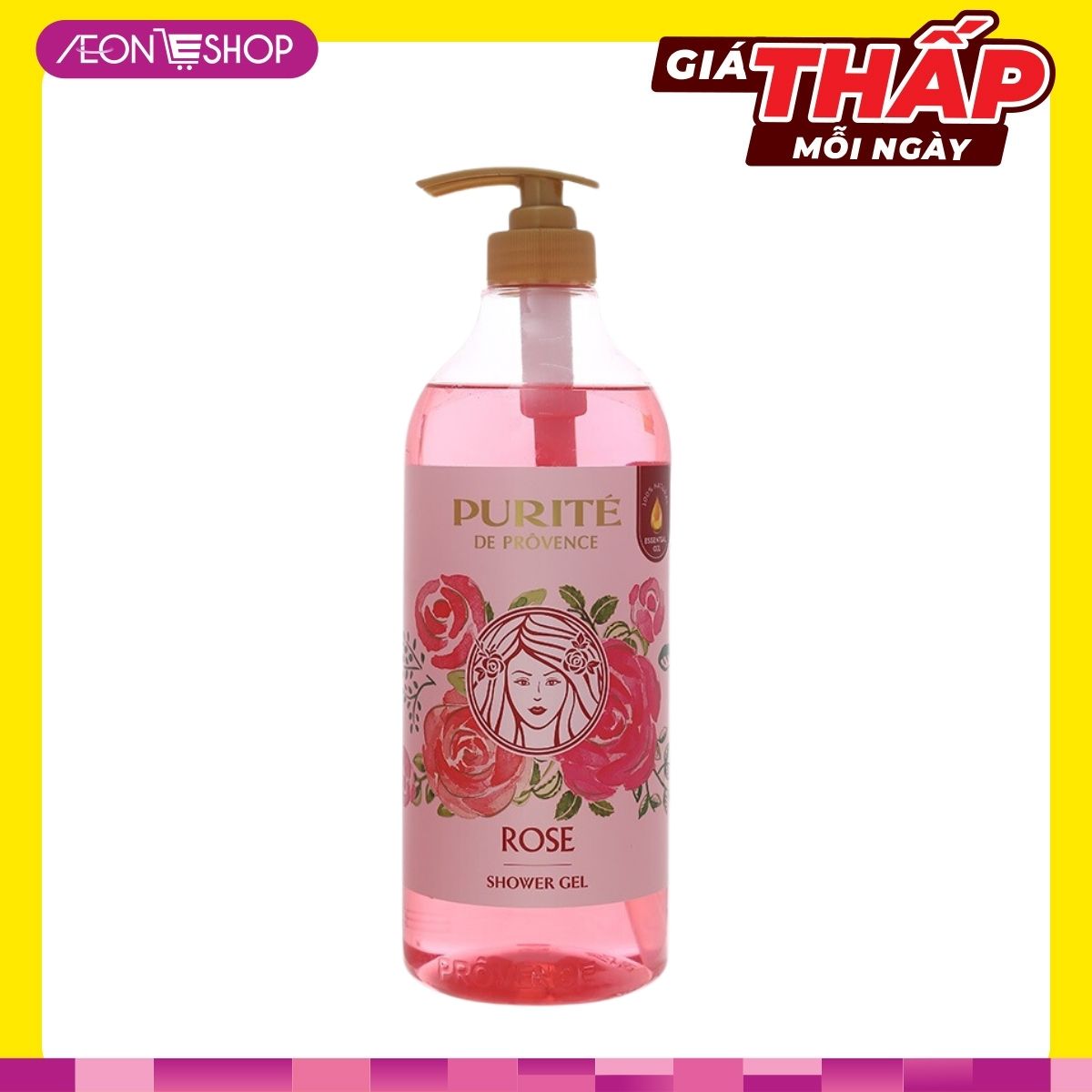 Sữa Tắm Purité By Prôvence Mềm Mịn Hương Hoa Hồng 1.1L