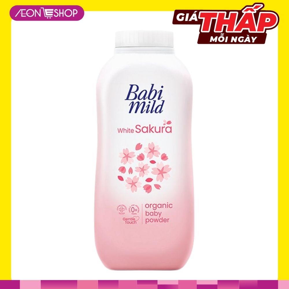 Phấn Thơm Trẻ Em Babi Mild White Sakura 160g