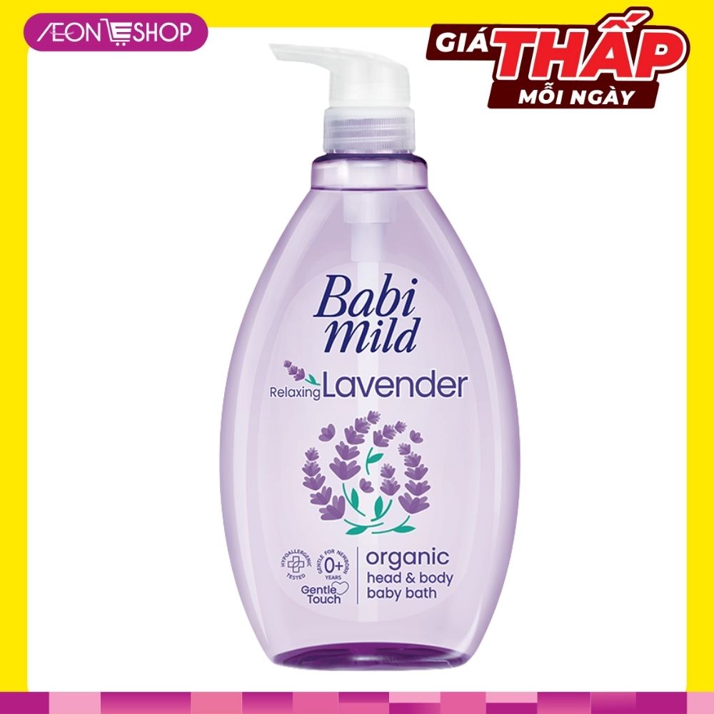 Sữa Tắm Gội Cho Trẻ Em Hương Lavender Babi Mild 800ml