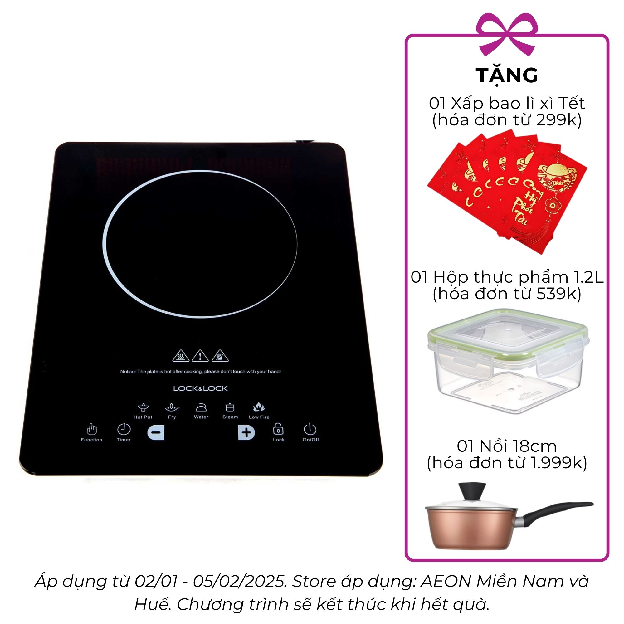 Bếp Điện Từ LocknLock EJI311