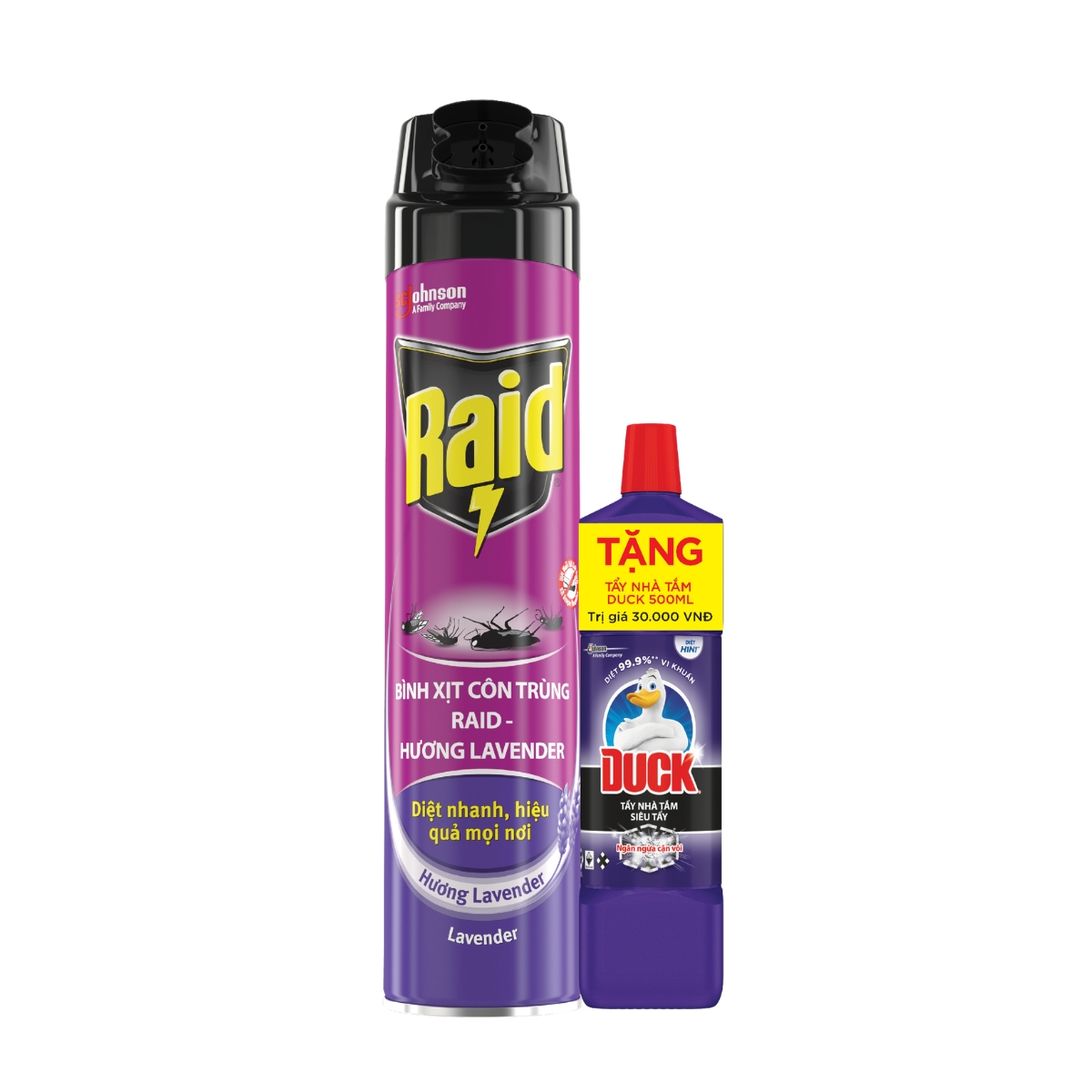 Xịt Côn Trùng Raid Hương Lavender