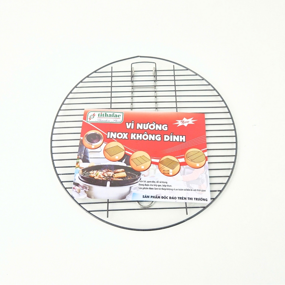Vỉ Nướng Tròn Không Dính Tithafac 30cm