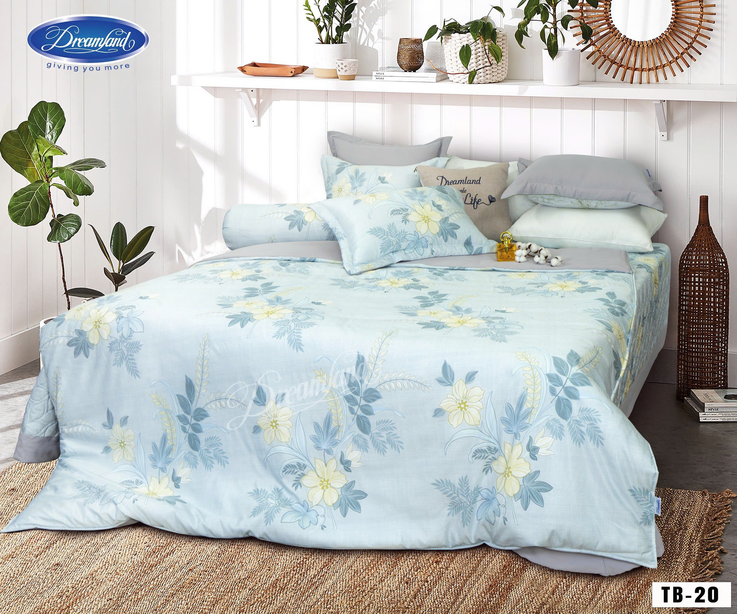 Bộ Ga Chun Dreamland Tencel Bamboo 160x200cm