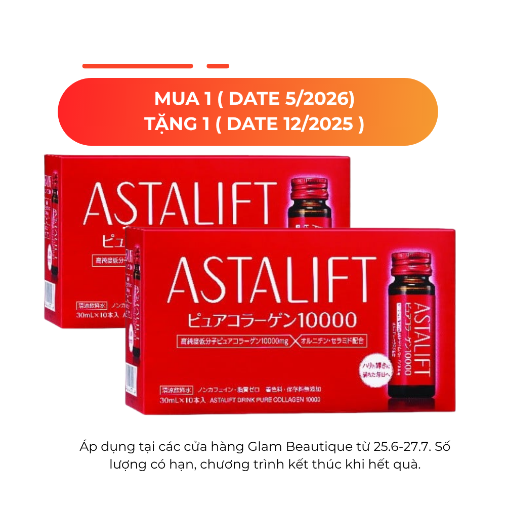 Hộp 10 Chai Nước Uống Bổ Sung Astalift 10,000mg Collagen Tinh Khiết ...