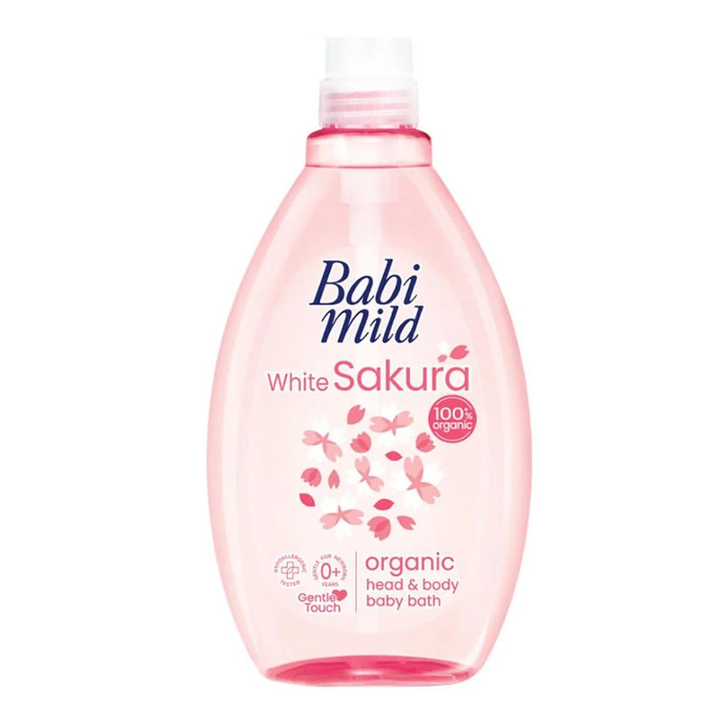 Sữa Tắm Gội Trẻ Em Babi Mild White Sakura 200ml