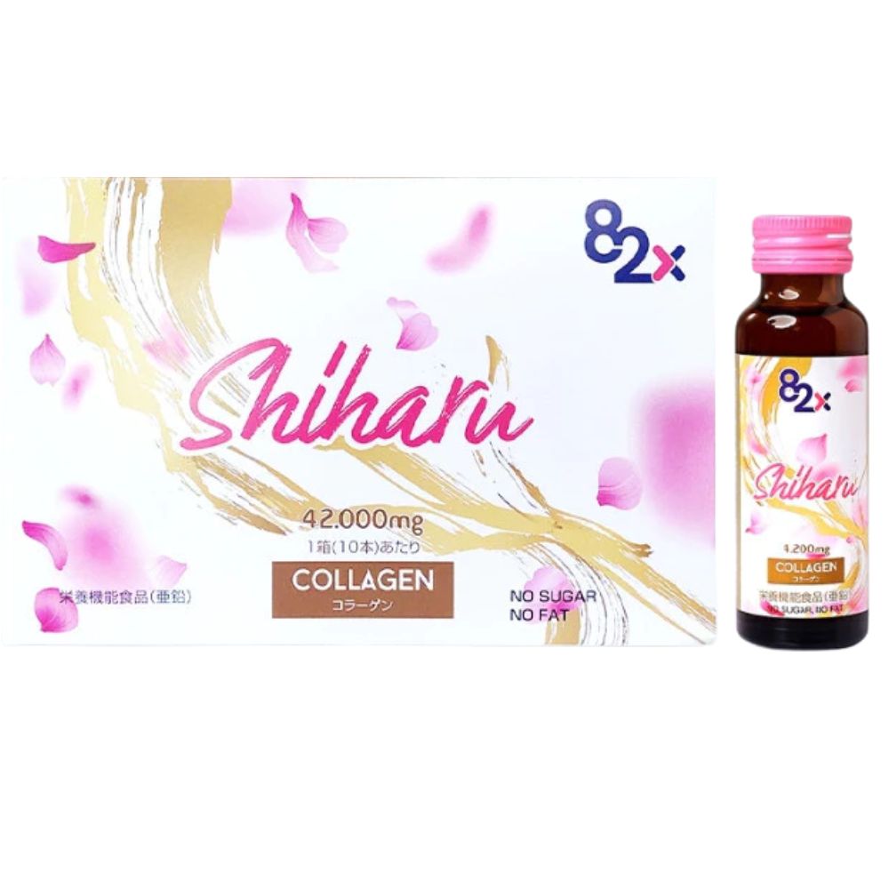 Hộp 10 Chai Thực Phẩm Bổ Sung 82X Shiharu Collagen x 50ml