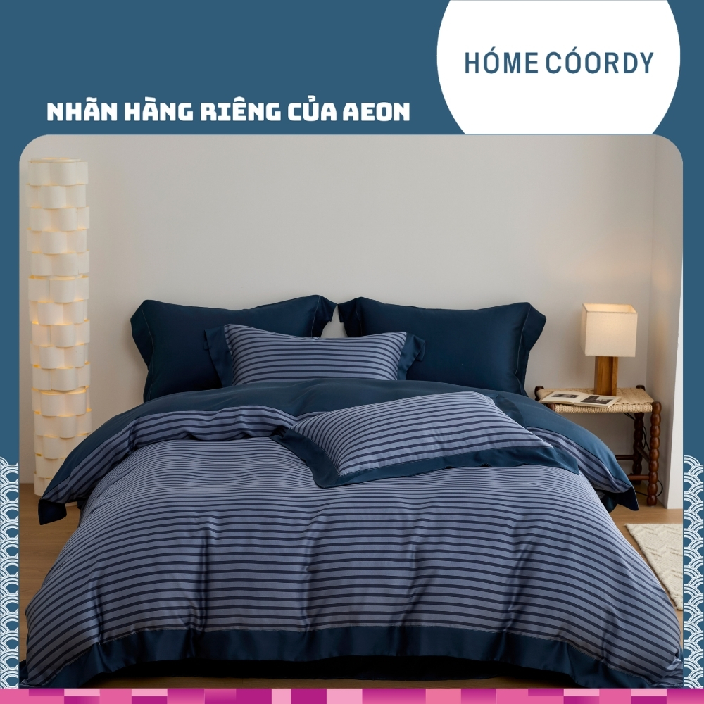 Ga Bo Chun Tencel Hóme Cóordy AW24 160x200x25cm Sọc Xanh Dương