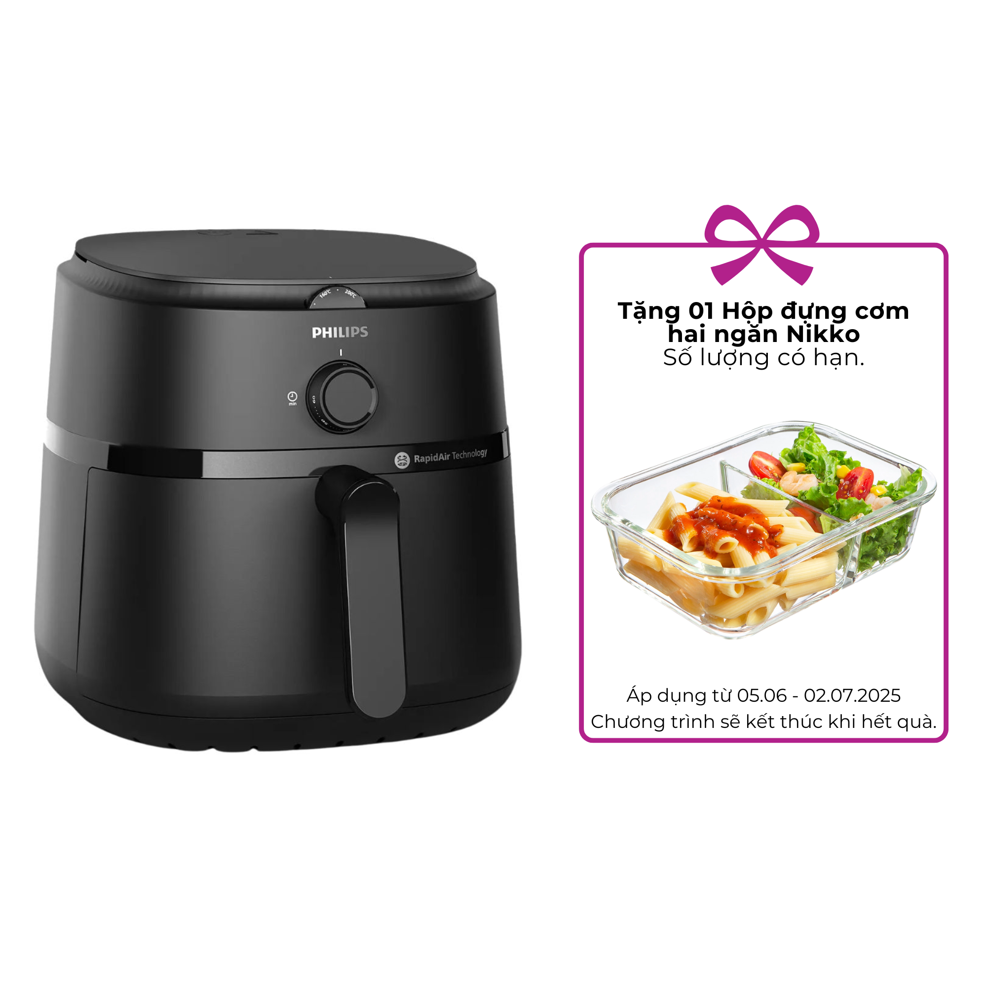 Nồi Chiên Không Dầu Philips NA130/00 6.2L