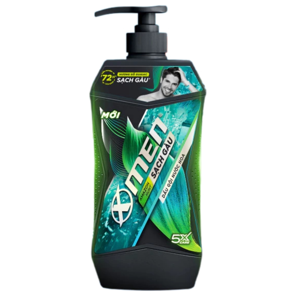 Dầu Gội Sạch Gàu X-Men Nước Hoa Hương Amazon 610g