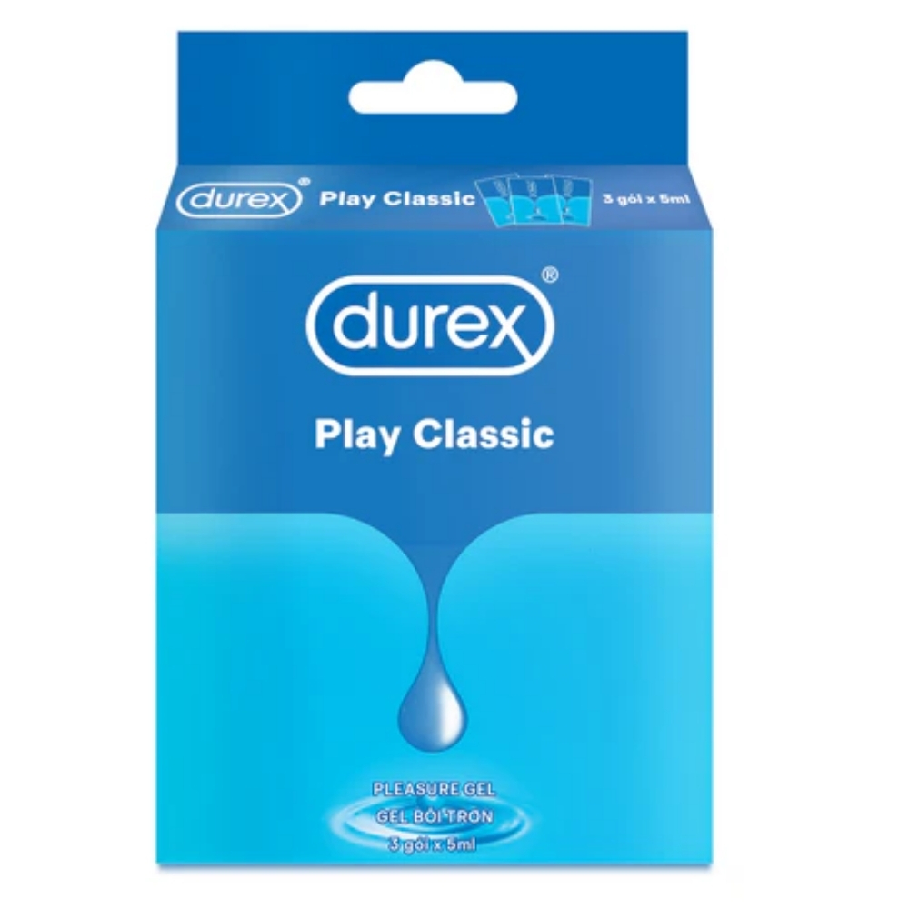 Hộp 3 Gói Gel Bôi Trơn Durex Play Classic 5ml