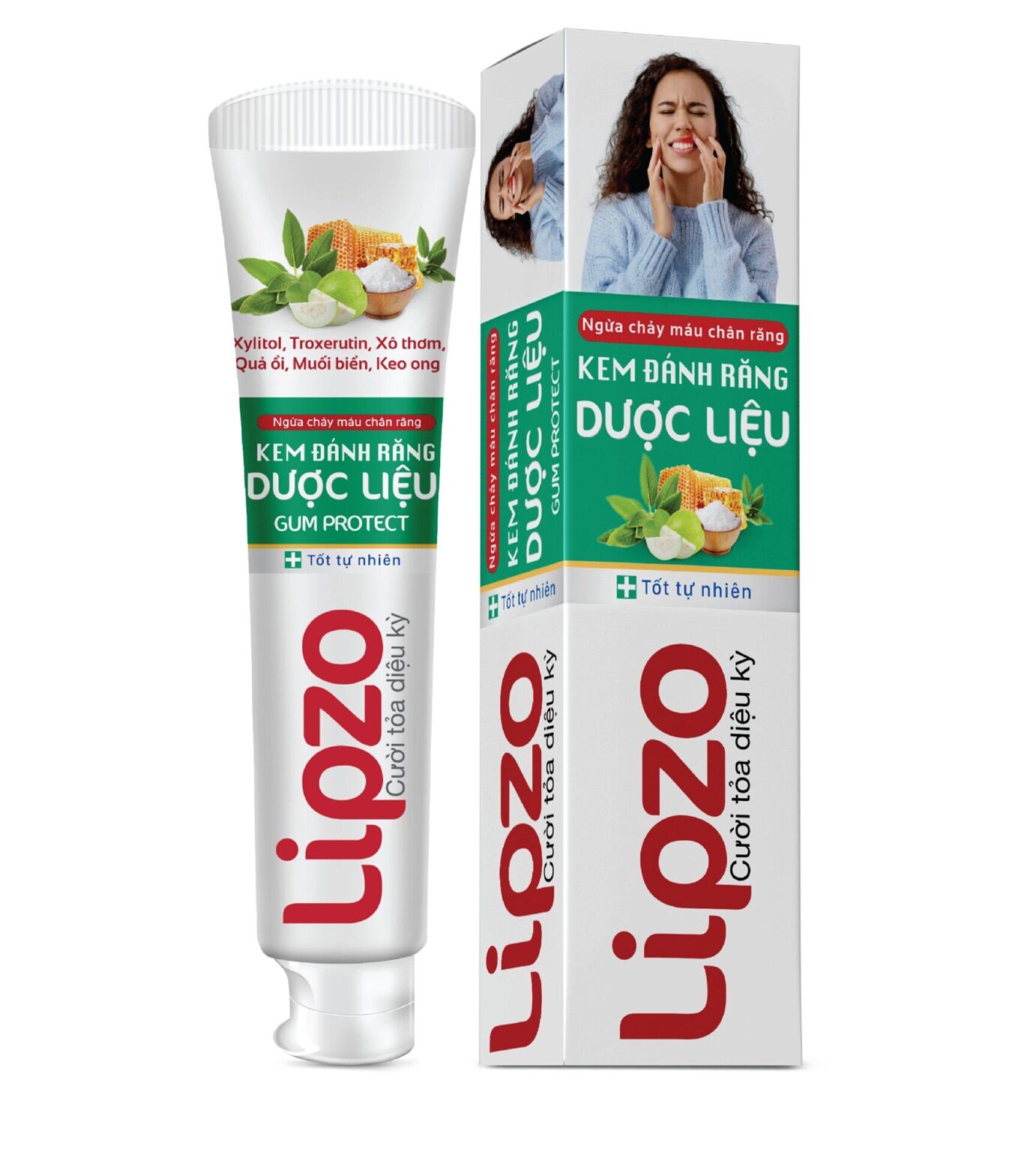 Kem Đánh Răng Dược Liệu Lipzo Gum Protect 110g