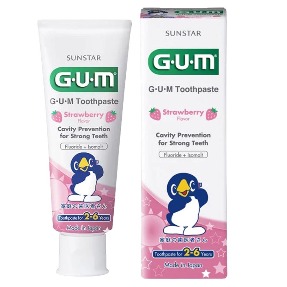 Kem Đánh Răng Cho Trẻ Từ 2-6 Tuổi Hương Dâu Sunstar GUM Toothpaste ...