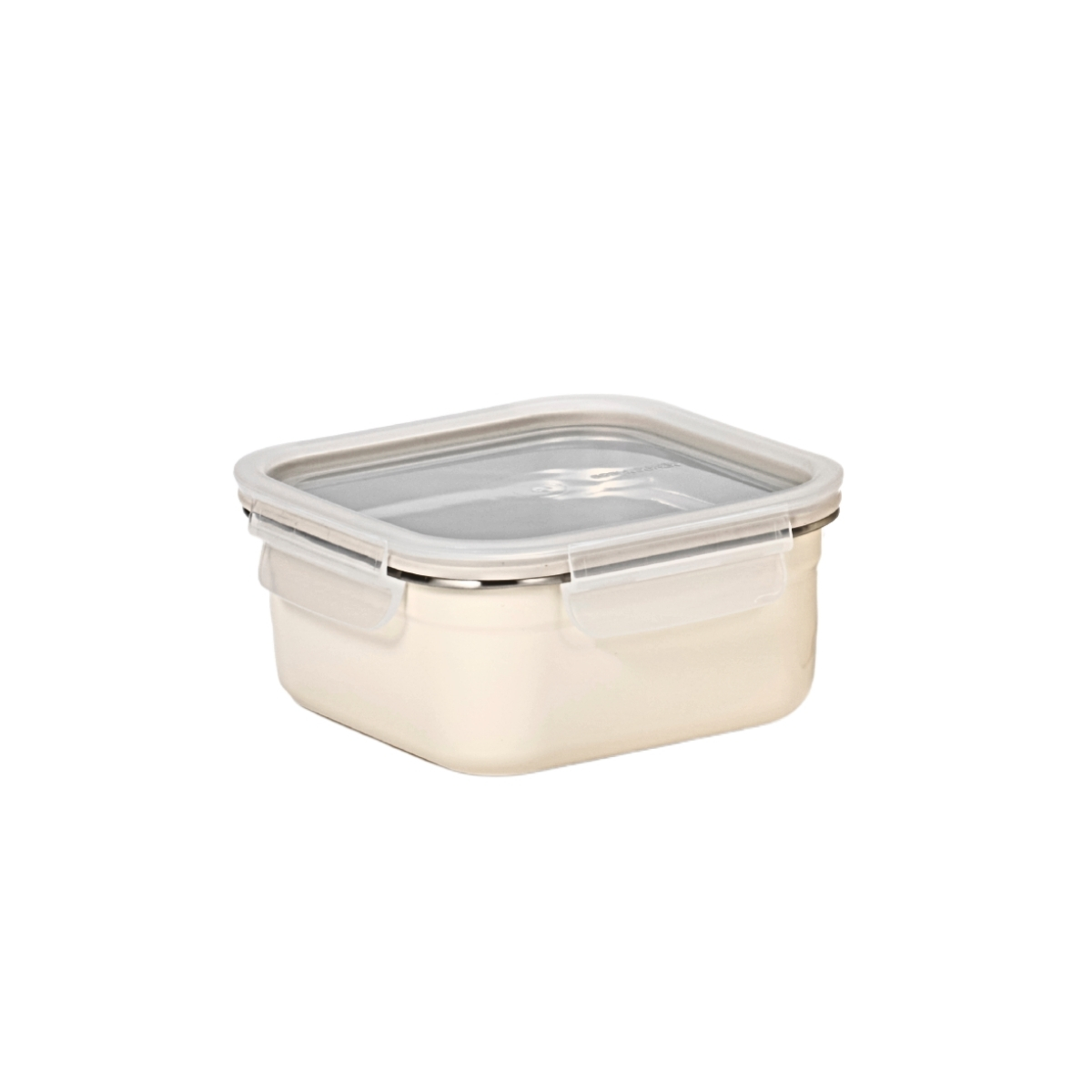 Hộp Thực Phẩm Trữ Đông Inox 304 Edelkochen Size Vuông Màu Ivory 700ml