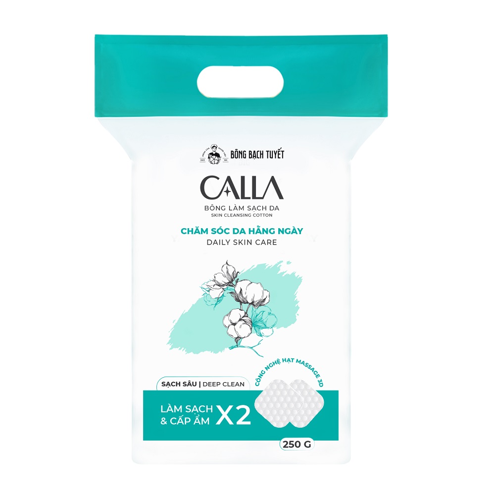 Bông Tẩy Trang Làm Sạch Sâu Bông Bạch Tuyết Calla 250g