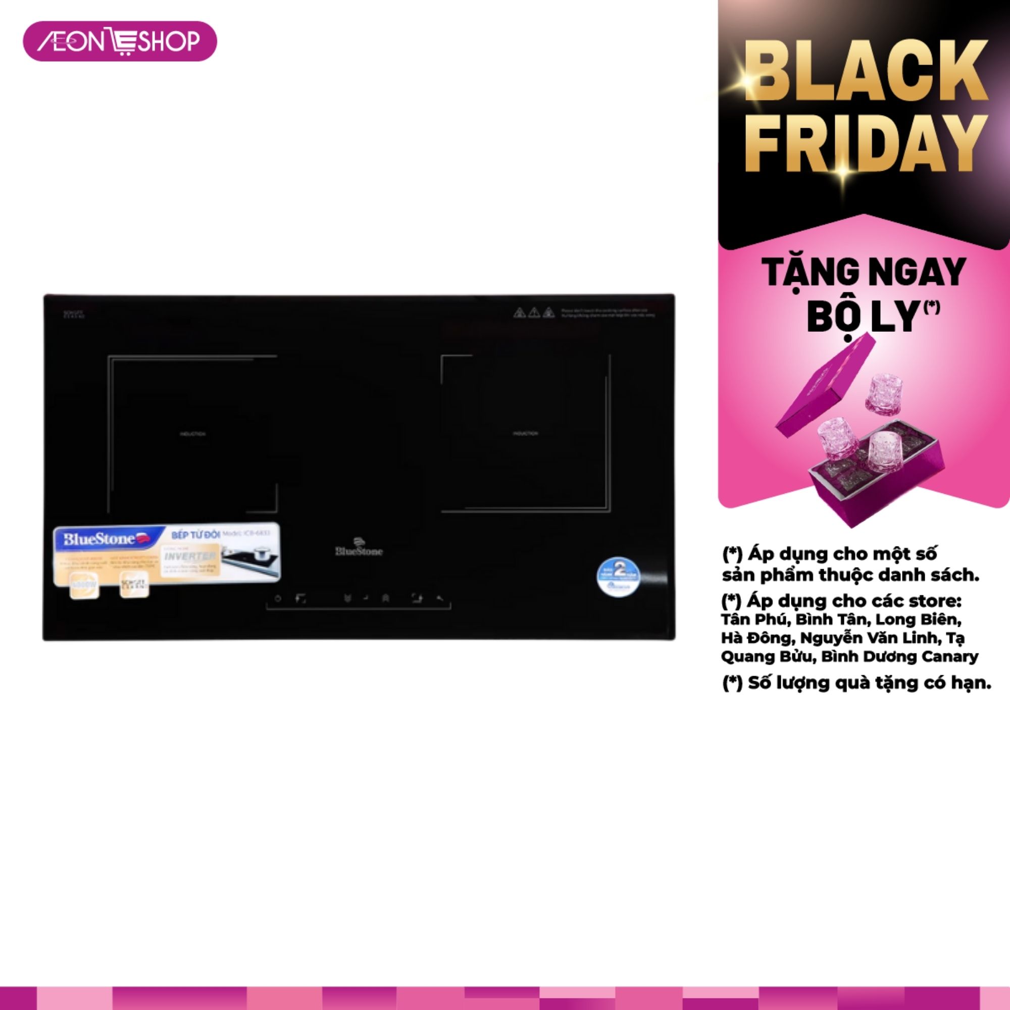 Bếp Từ Đôi BlueStone ICB-6833