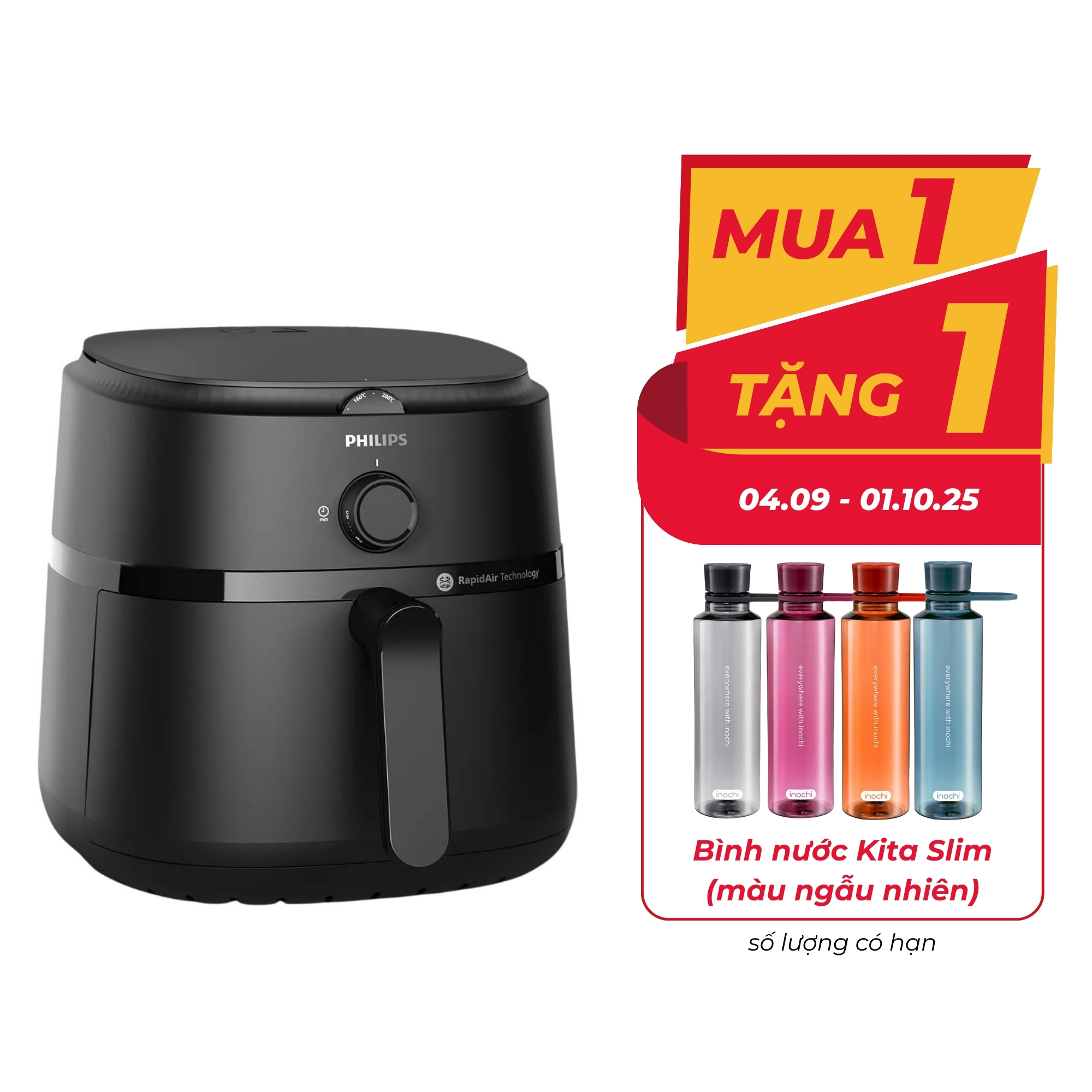 Nồi Chiên Không Dầu Philips NA130/00 6.2L