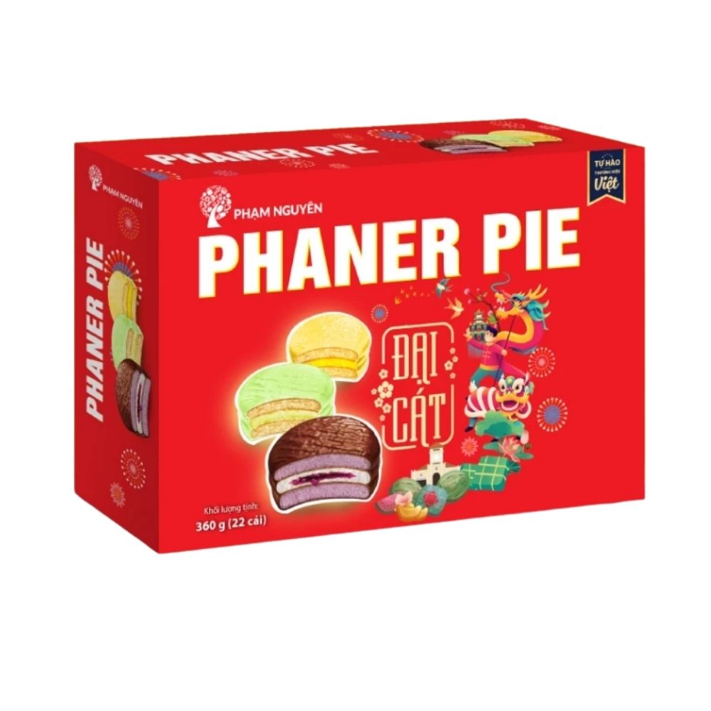 Bánh Phaner Pie Hỗn Hợp 3 Vị Đại Cát 360g