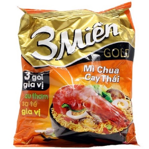 Mì 3 Miền Reeva Gold Chua Cay Thái 75g