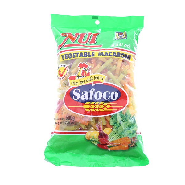 Nui Safoco Ống Lớn Rau Củ 500g