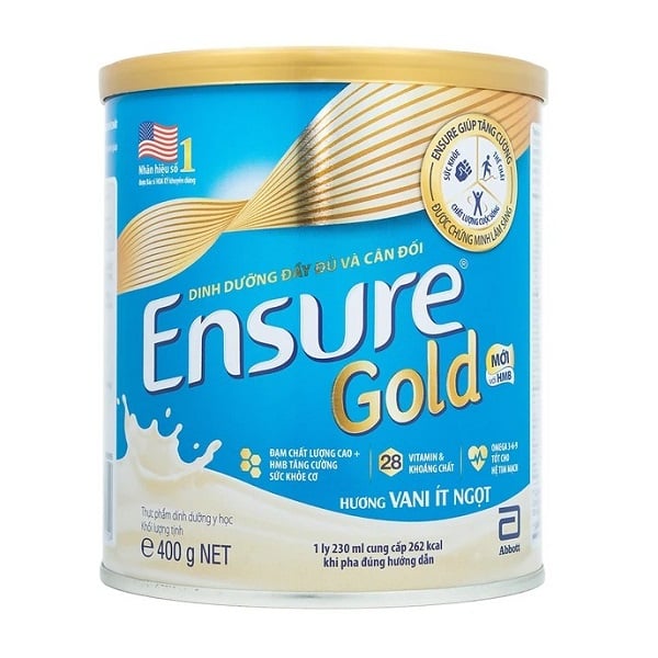 Sữa Ensure Gold ít đường Vani 380g chính hãng giá tốt Tháng 5/2026