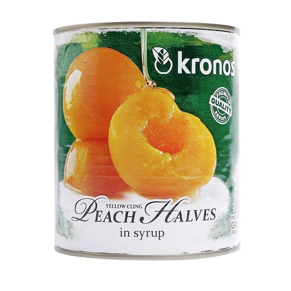 Đào Tươi Ngâm Syrup Kronos 820g