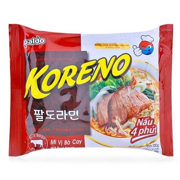Mì Koreno vị bò cay gói 100g GIÁ TỐT - AEONESHOP