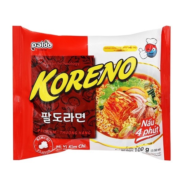 Mì Koreno vị kim chi gói 100g giá tốt tại AEONESHOP