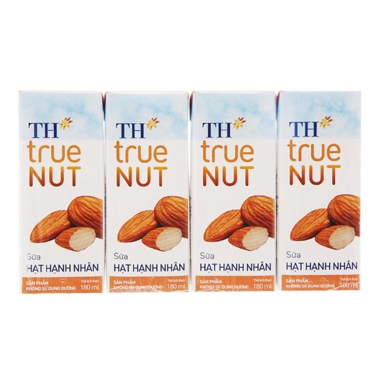 Lốc 4 hộp sữa hạnh nhân TH True Nut 180ml giá tốt tại AEONESHOP