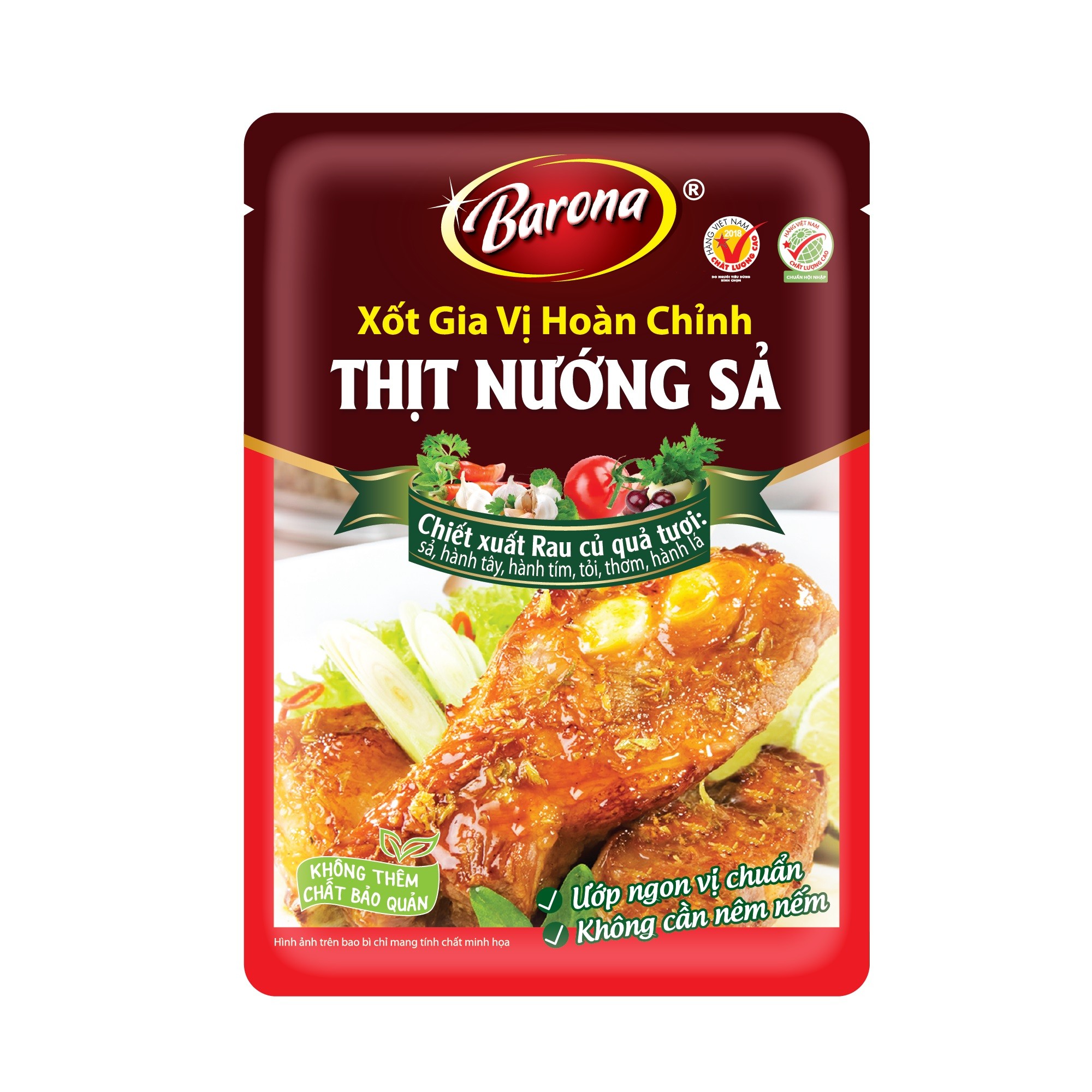 Gia Vị Thịt Nướng Sả Barona 80g