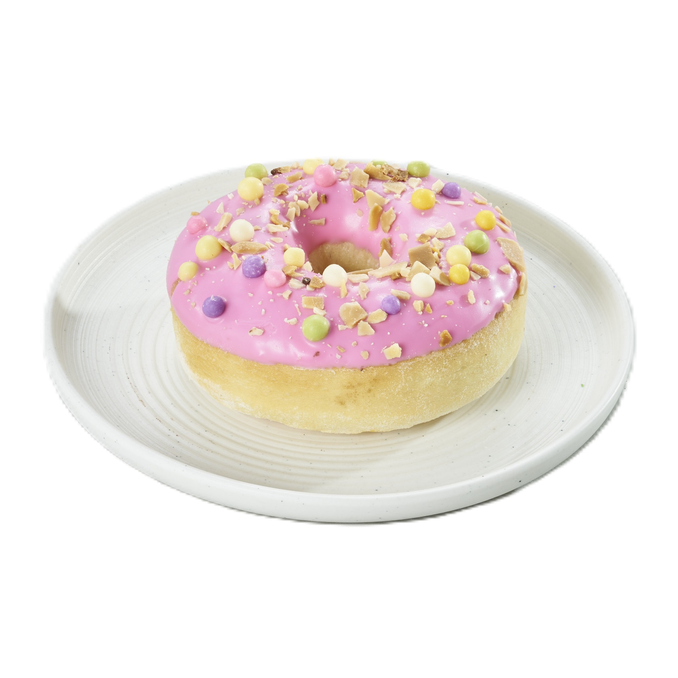 Bánh Donut Vị Socola Dâu Cốm Bi-Hạnh Nhân