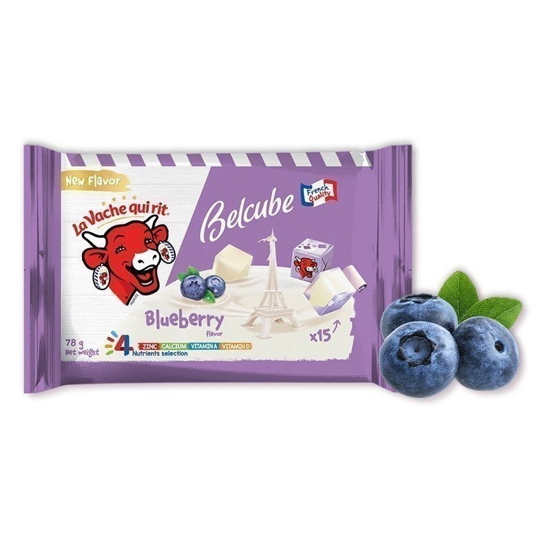 Phô Mai Con Bò Cười Belcube Việt Quất 78g
