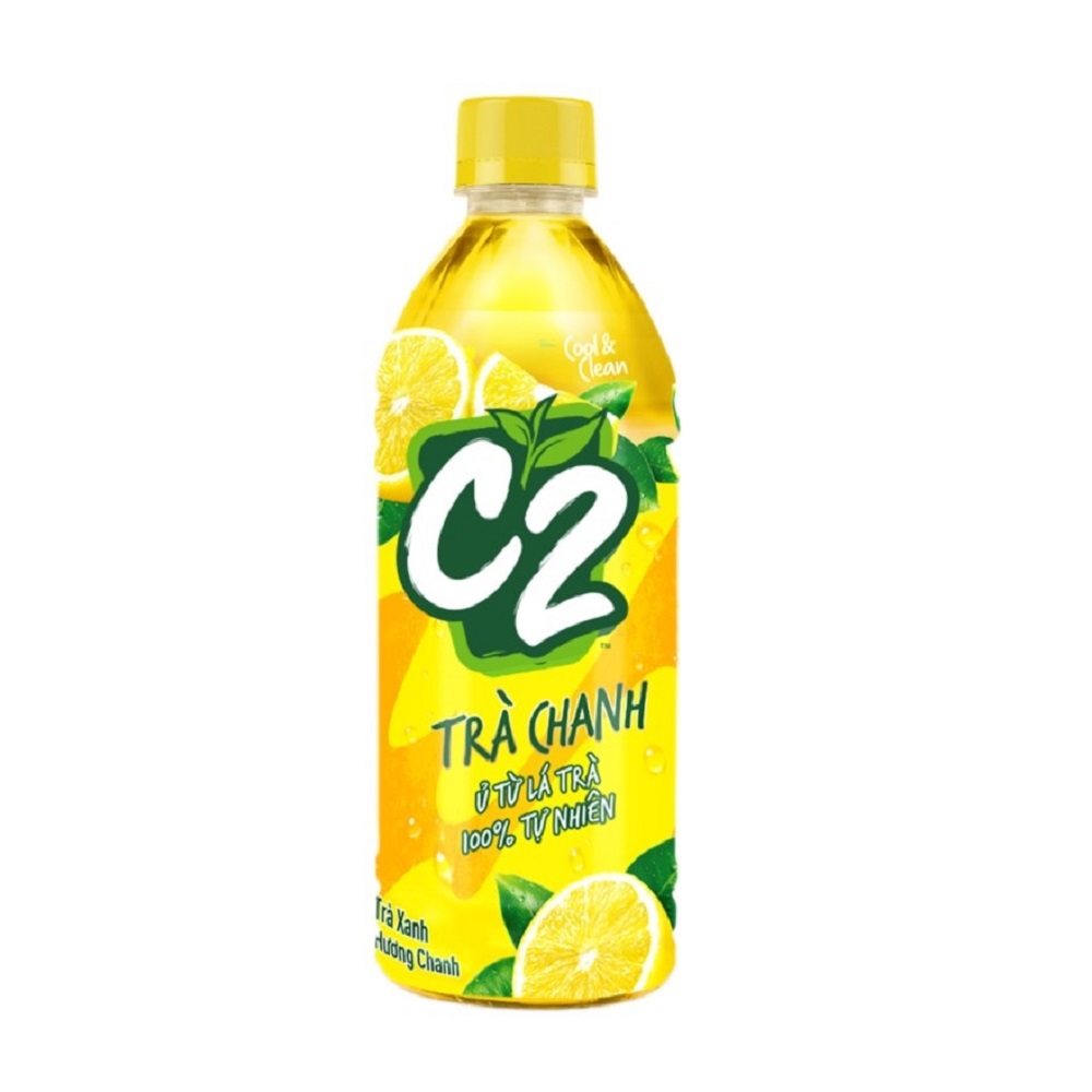 Trà xanh C2 hương chanh đóng chai 355ml - AEONESHOP