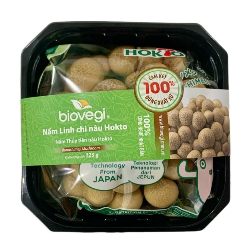 Nấm Thủy Tiên (Linh Chi) Nâu Biovegi Việt Nam 125g