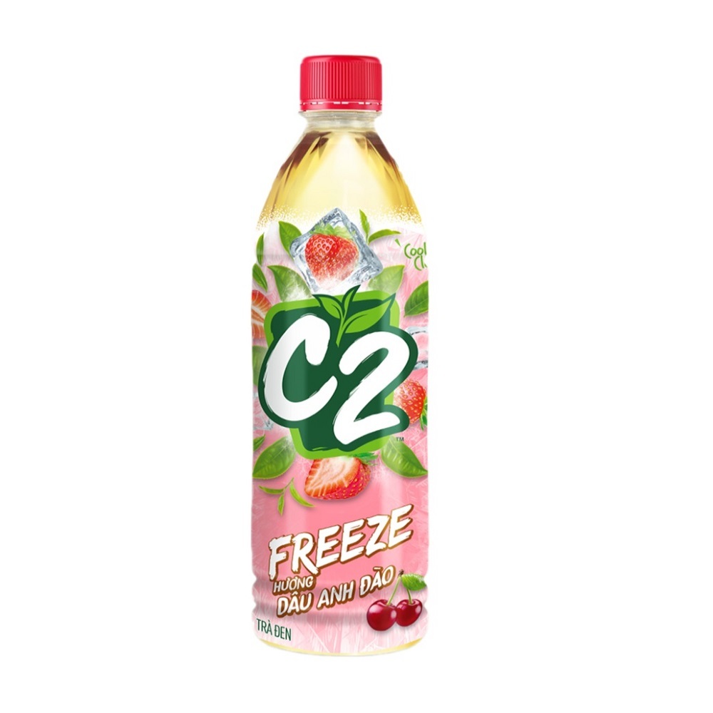 Trà Đen Vị Dâu Anh Đào C2 455ml