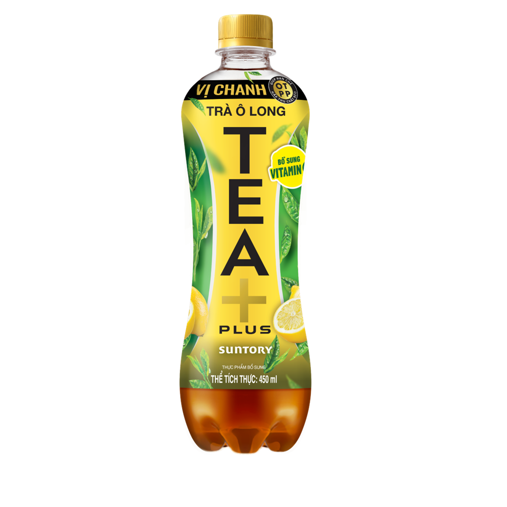 Trà Olong Tea Plus Vị Chanh 455ml
