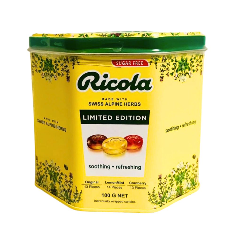 Kẹo Swiss Herb Limited Edition Hộp Thiếc Ricola 90g